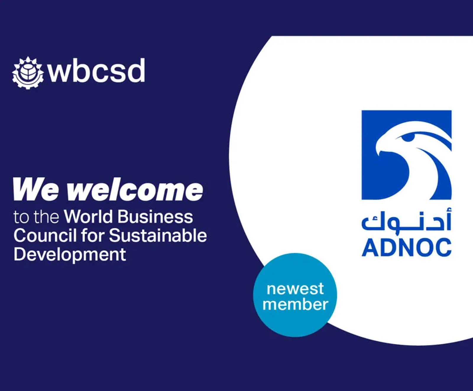 ADNOC Joins the World Business Council for Sustainable Development | WBCSD