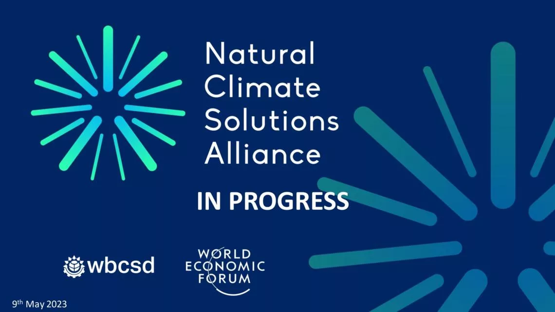 Natural Climate Solutions Alliance IN PROGRESS – WBCSD